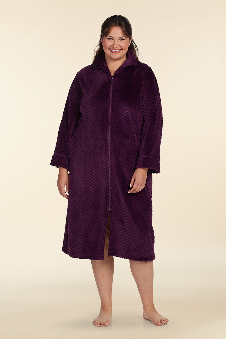 Fleece Long Robe – Miss Elaine Store