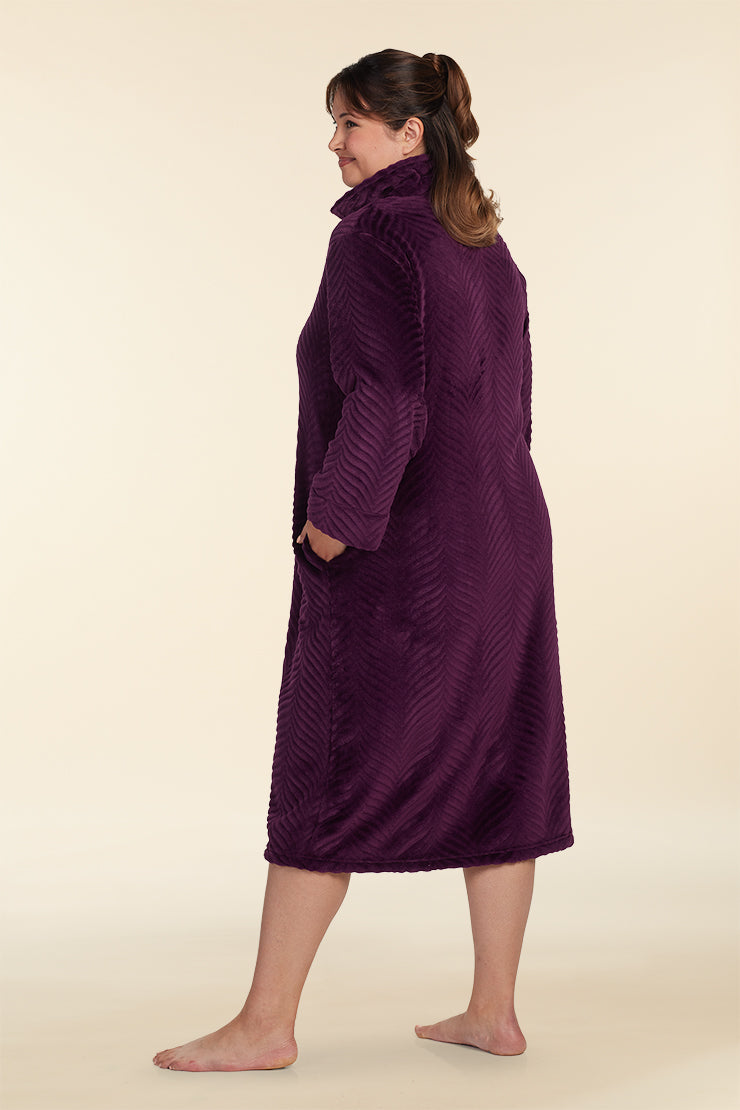 Fleece Long Robe – Miss Elaine Store