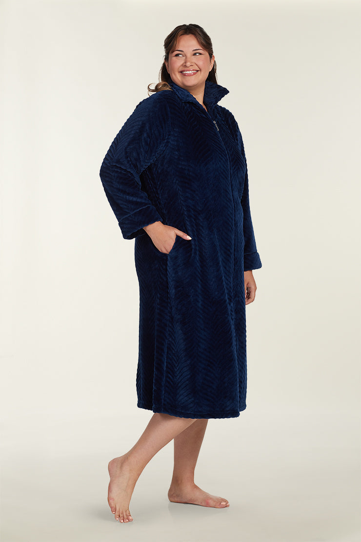 Fleece Long Robe – Miss Elaine Store