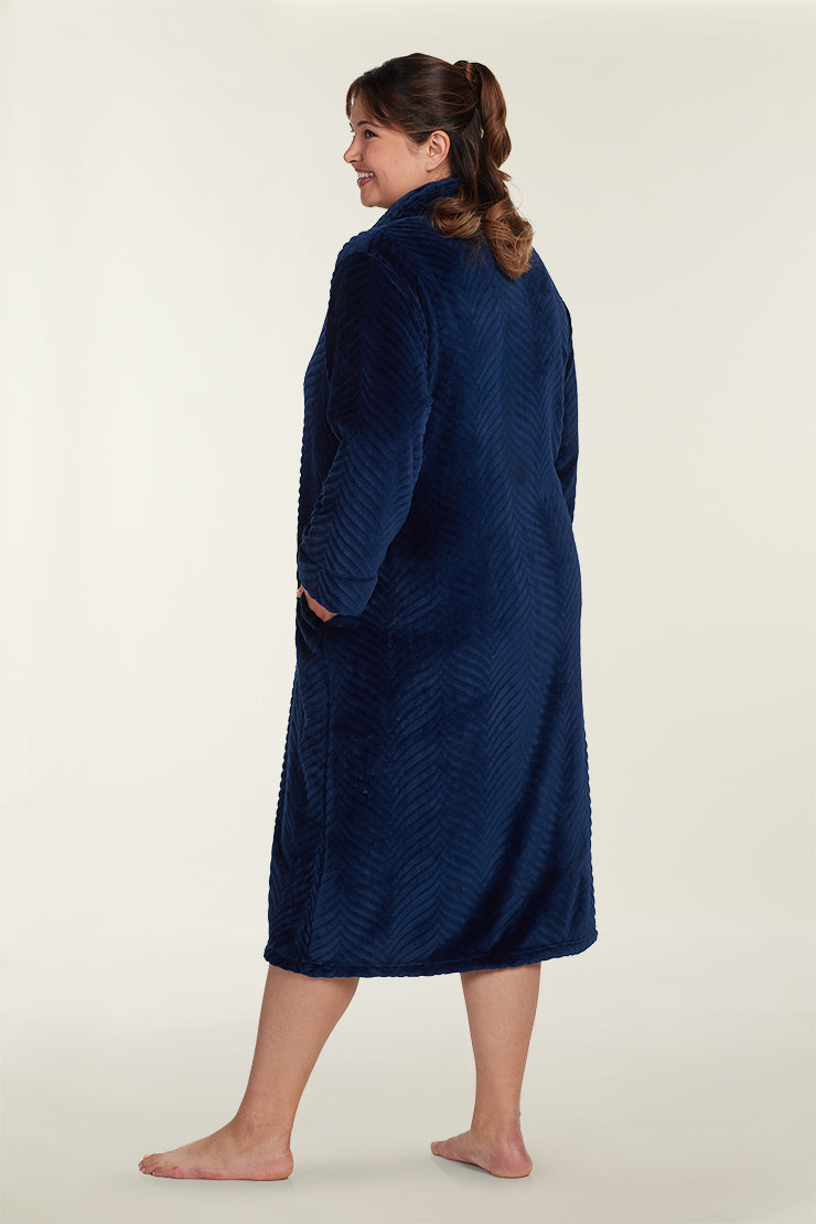 Fleece Long Robe – Miss Elaine Store