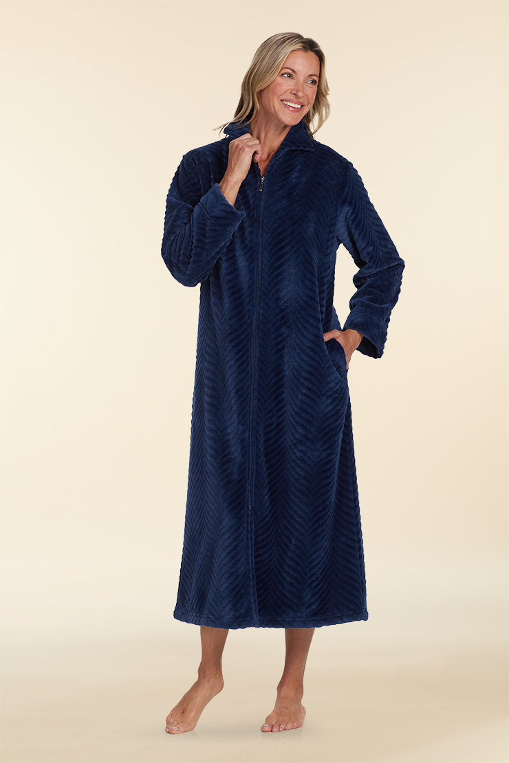 Fleece Long Robe – Miss Elaine Store